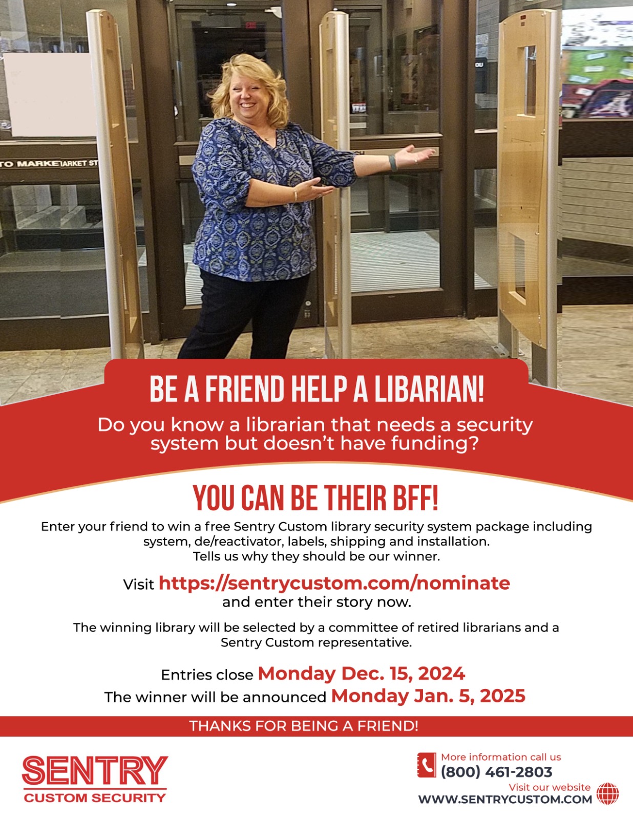 Nominate A Friend To Win! - Sentry Custom Security